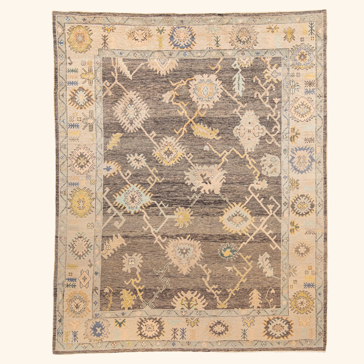 Brown Traditional Wool Rug - 9'3" x 11'5" – abc carpet & home