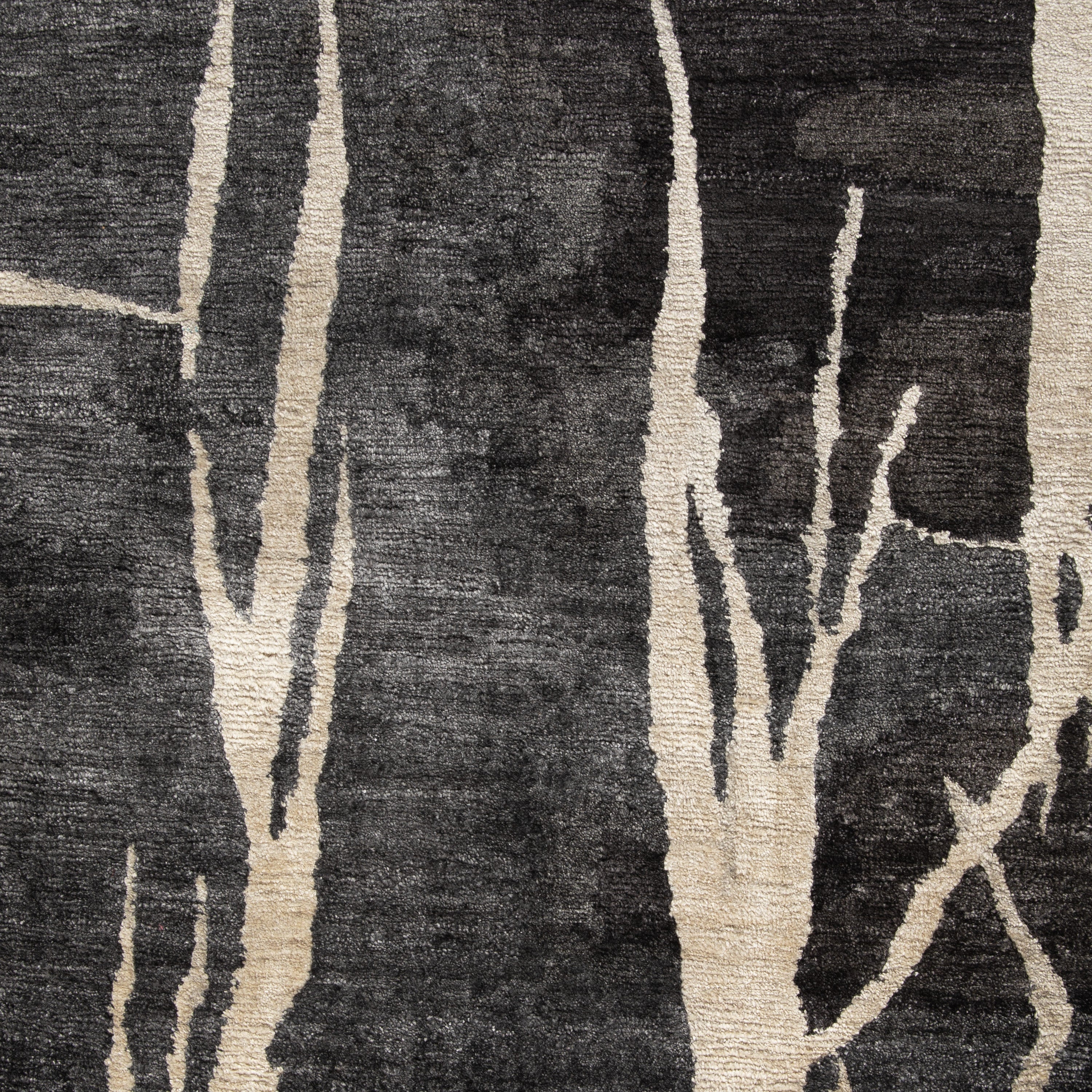 Waterfall - Night Hand Knotted Wool Silk Blend – abc carpet & home