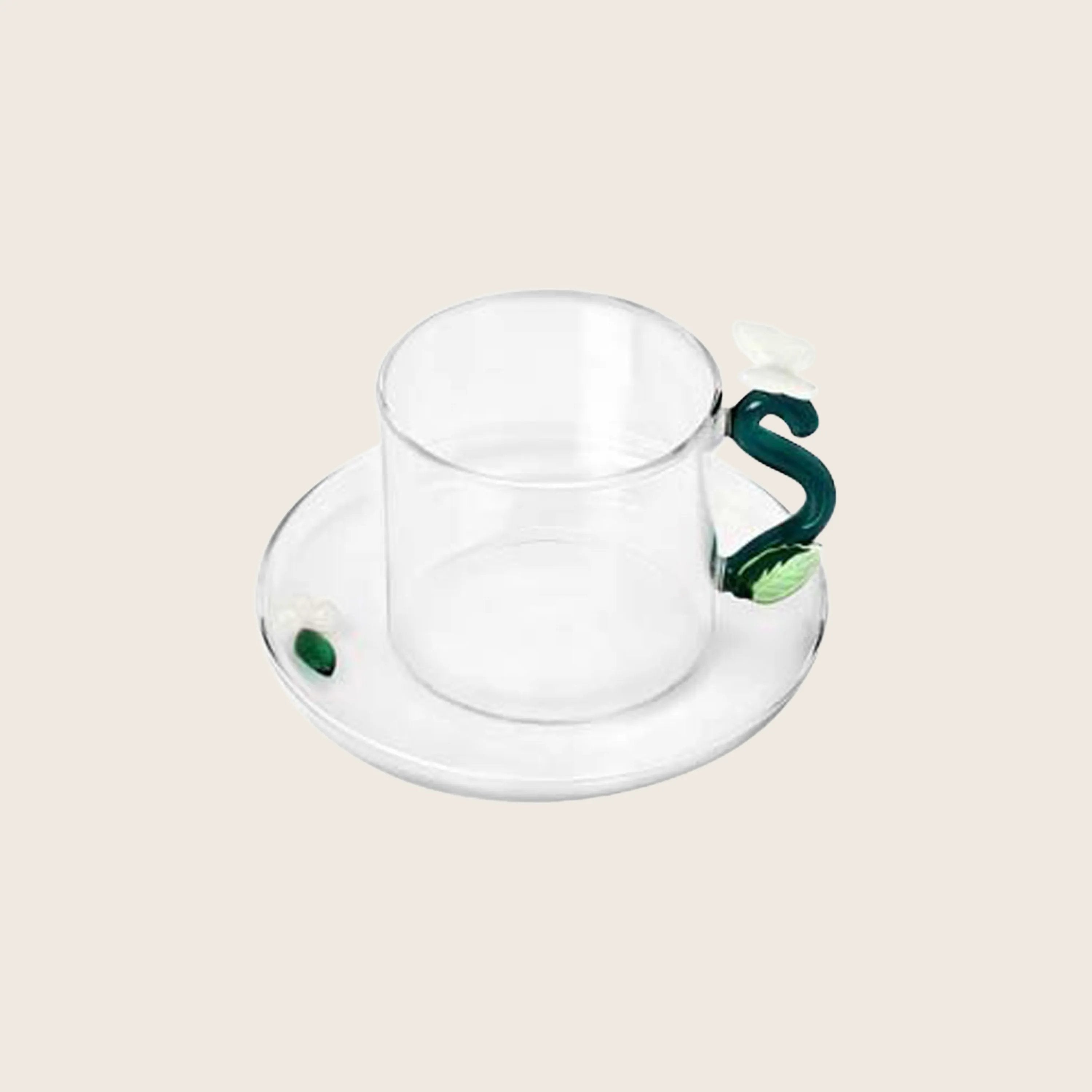 Fruits & Flowers Teacup with Saucer, Butterfly – abc carpet & home