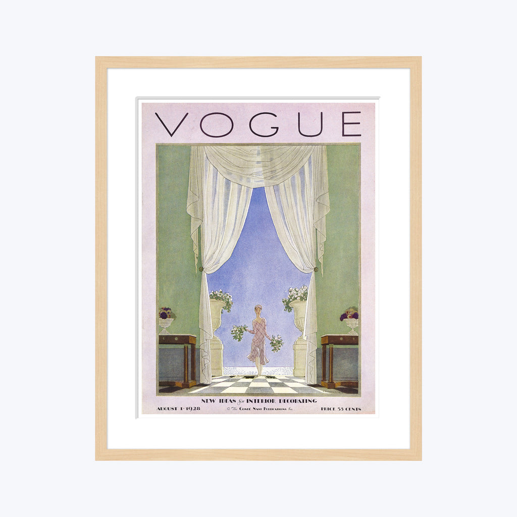 Vintage Vogue Cover, "Woman Carrying a Bouquet", Pierre Brissaud – abc ...