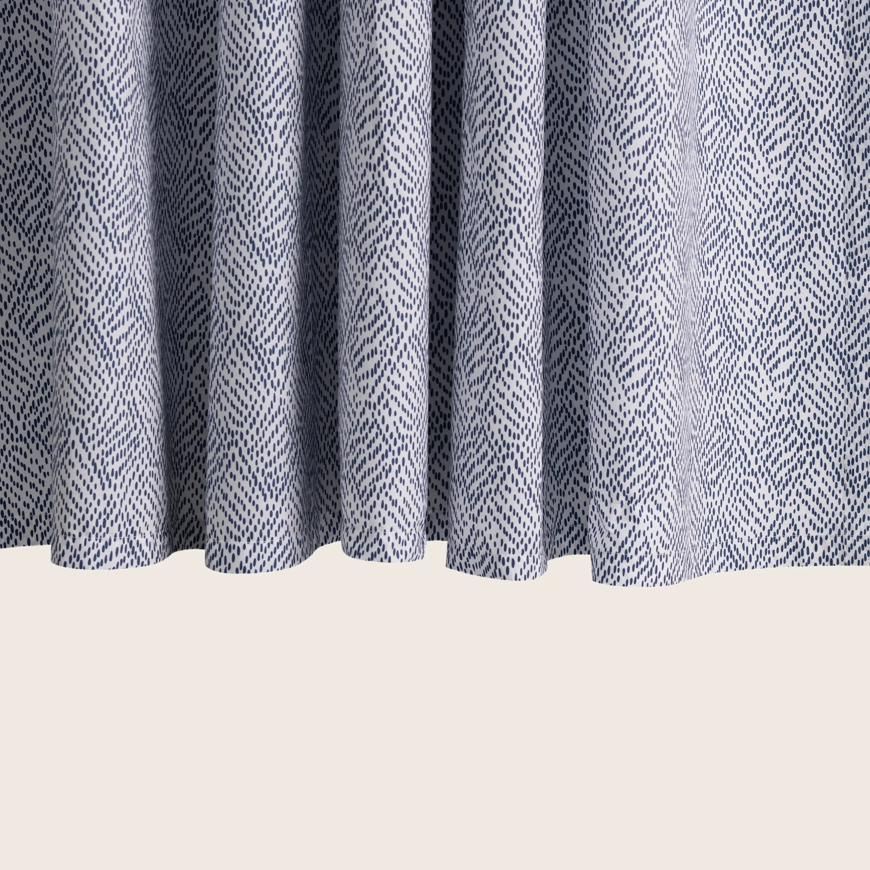 Duma Diamond Shower Curtain Navy – abc carpet & home