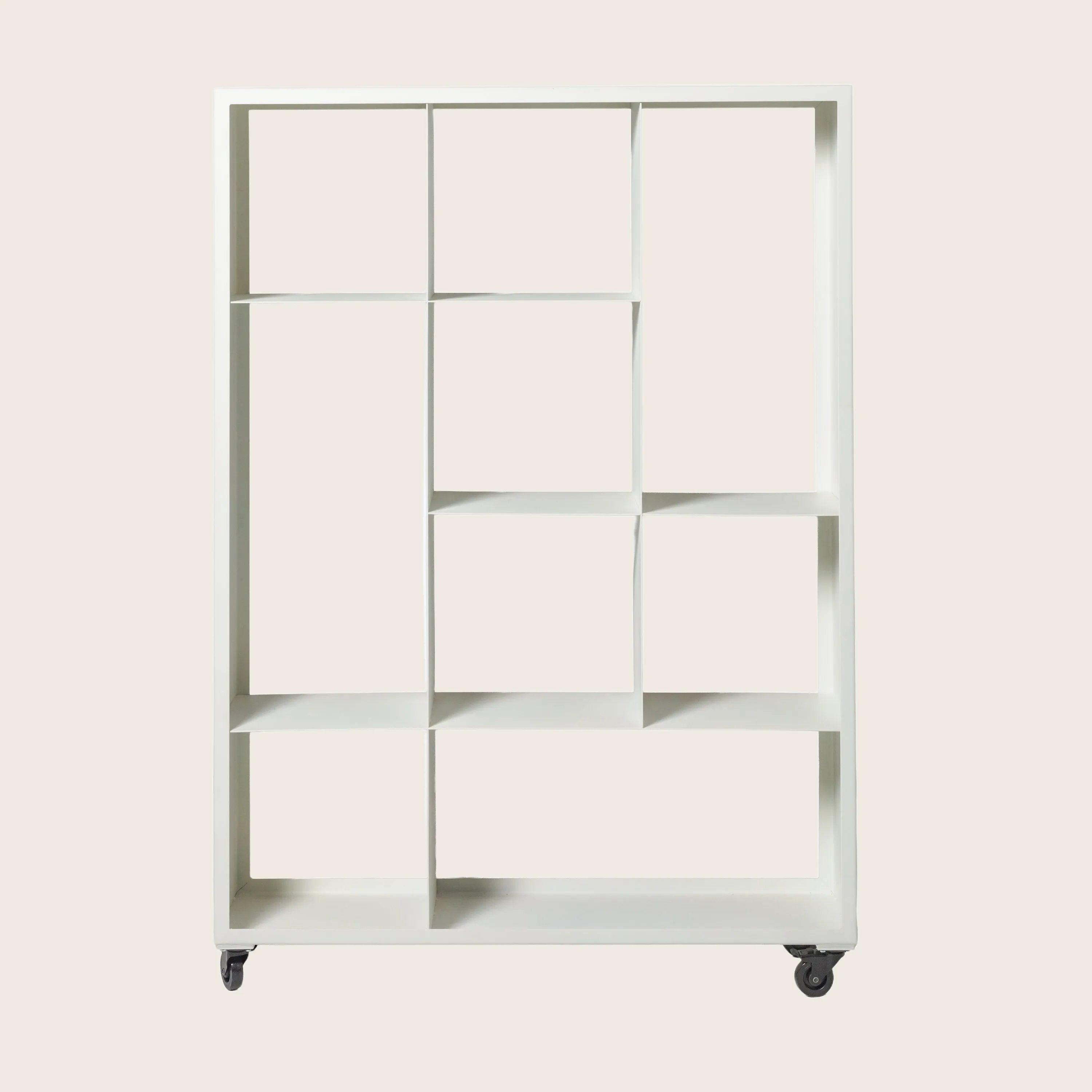 Flatiron White Rolling Bookcase – abc carpet & home