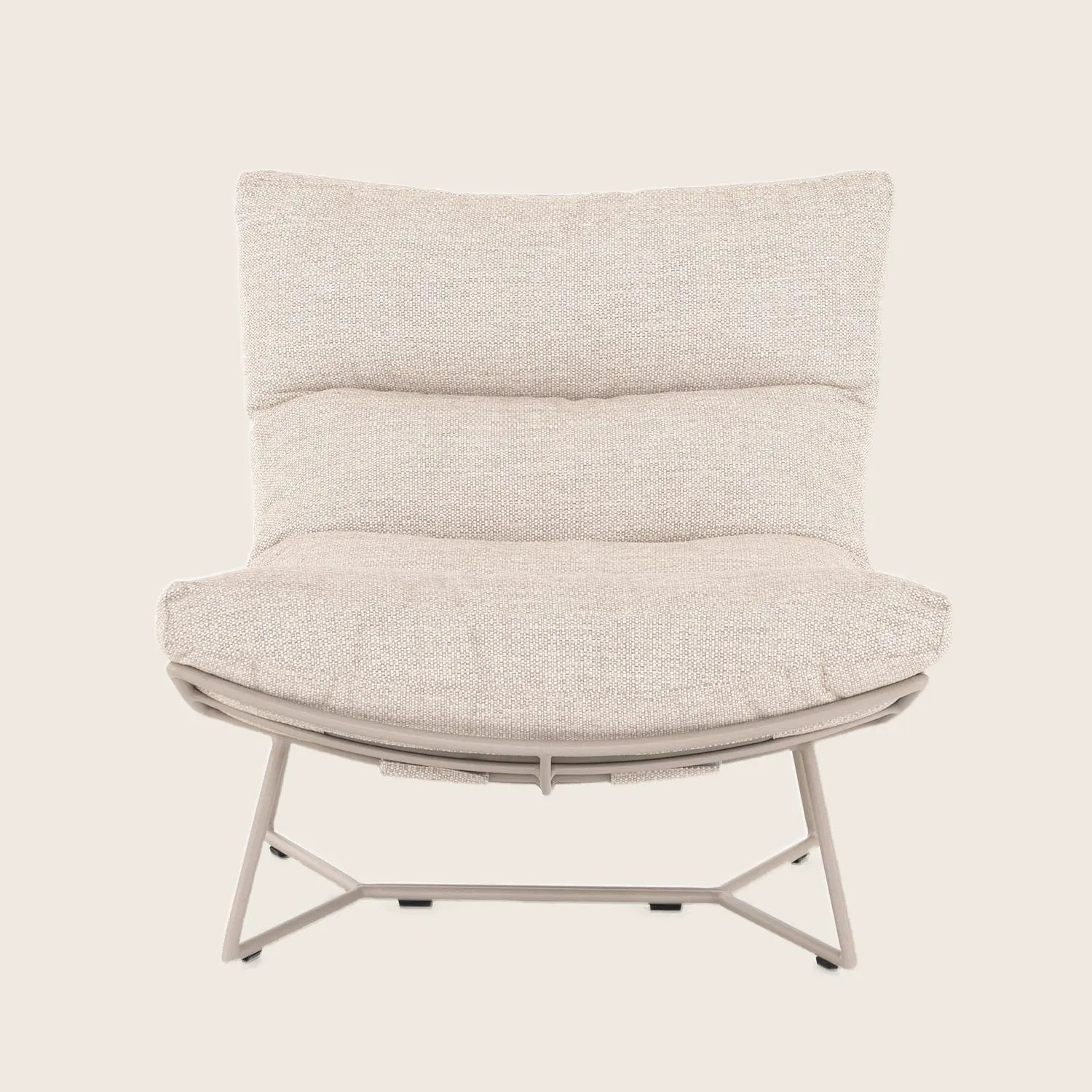 Outdoor Upholstered Lounge Chair, Beige – abc carpet & home