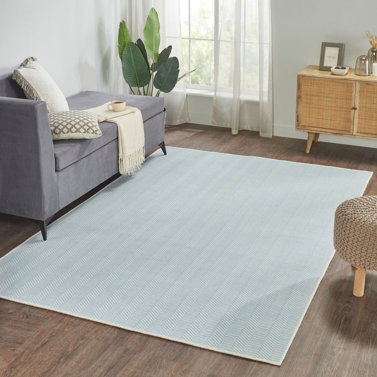 Kona Flatweave, Hand-Made Carpet, Aqua – abc carpet & home